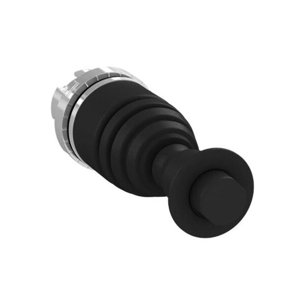 Springer Controls Co ABB Joystick, 22mm, Rubber/Black, 2 Positions, With Mechanical Interlock ...